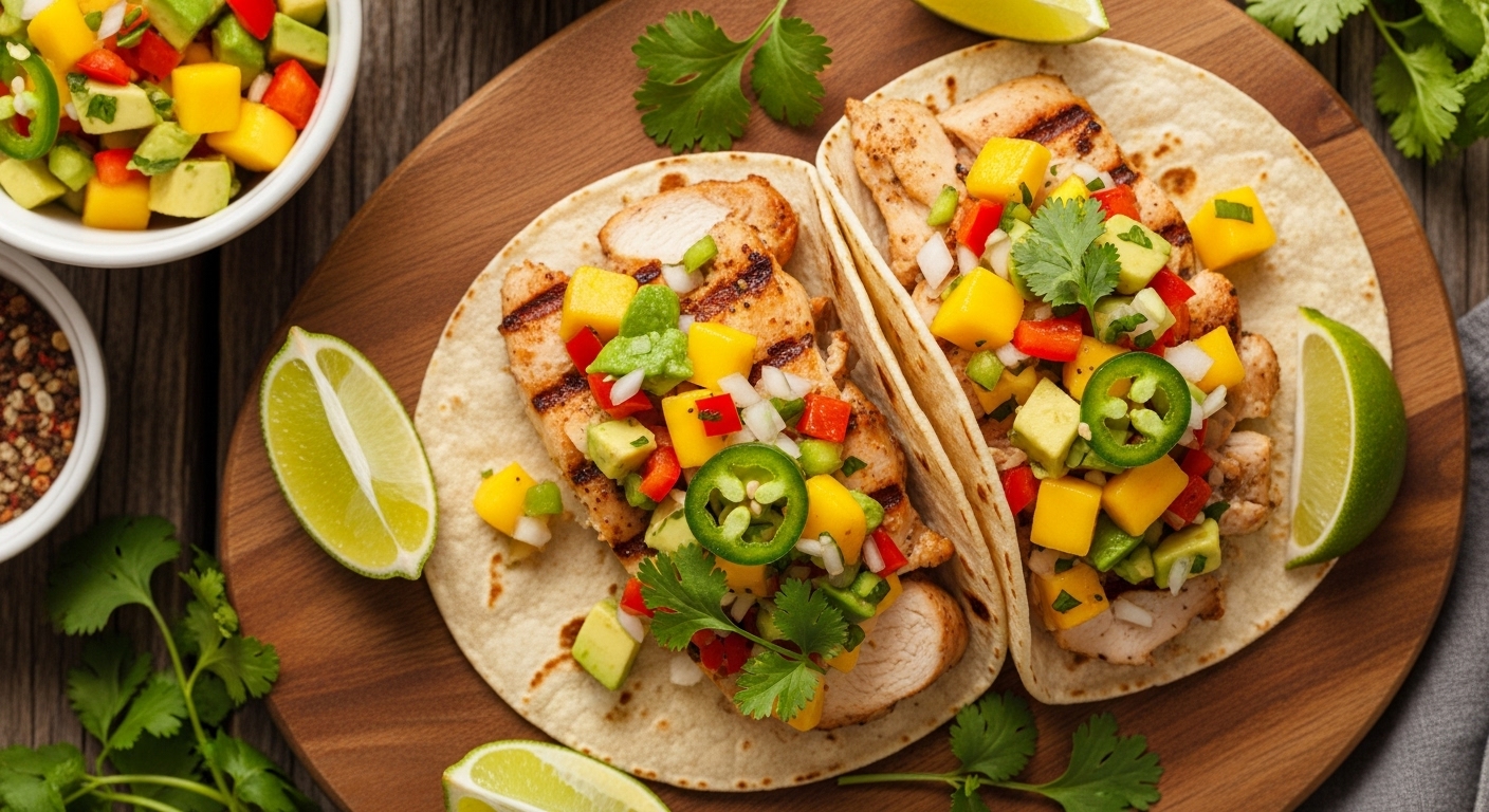 Chicken Tacos With Mango Salsa – Easy, Fresh & Full of Flavor Chicken ...